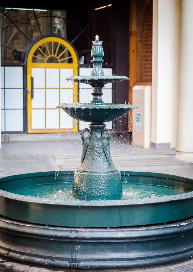 A Vintage Water Fountain for Attraction Stock Image - Image of fountain ...