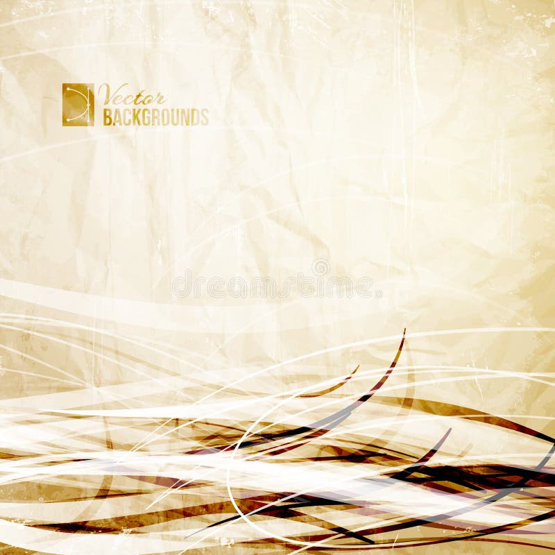 Vintage wave elements. stock vector. Illustration of card - 29928398