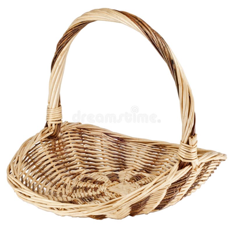 Vintage Weave Wicker Basket Stock Photo - Image of dinner, fibre: 35397538