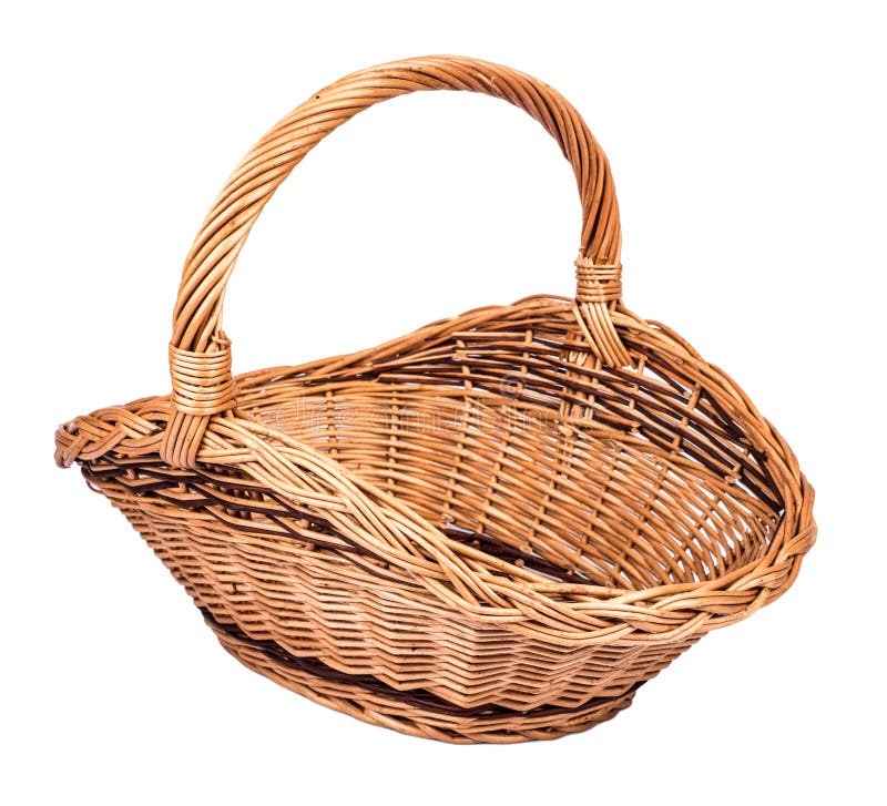 Vintage Weave Wicker Basket Stock Photo - Image of pattern, basket ...