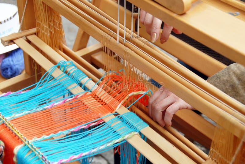 Handloom weaving stock image. Image of clothing, cotton - 1247365