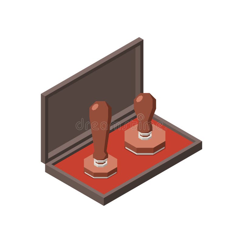 Vintage Wet Stamps Composition Stock Vector - Illustration of service ...