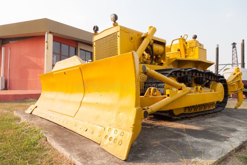 Vintage Wheel Loader Machine Stock Image - Image of transportation ...