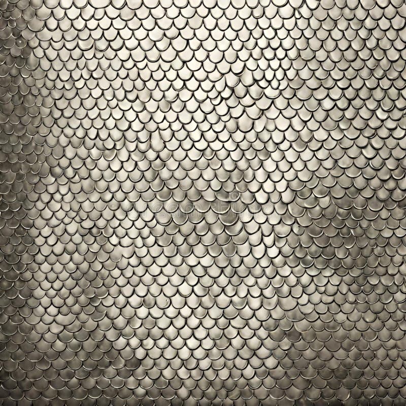 Vintage White Metallic Scales Background Texture for Design in a Mid ...
