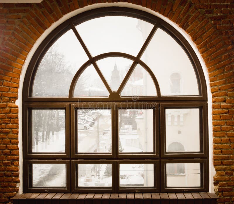 Vintage Window and Brick Wall Stock Photo - Image of estate, luxury ...