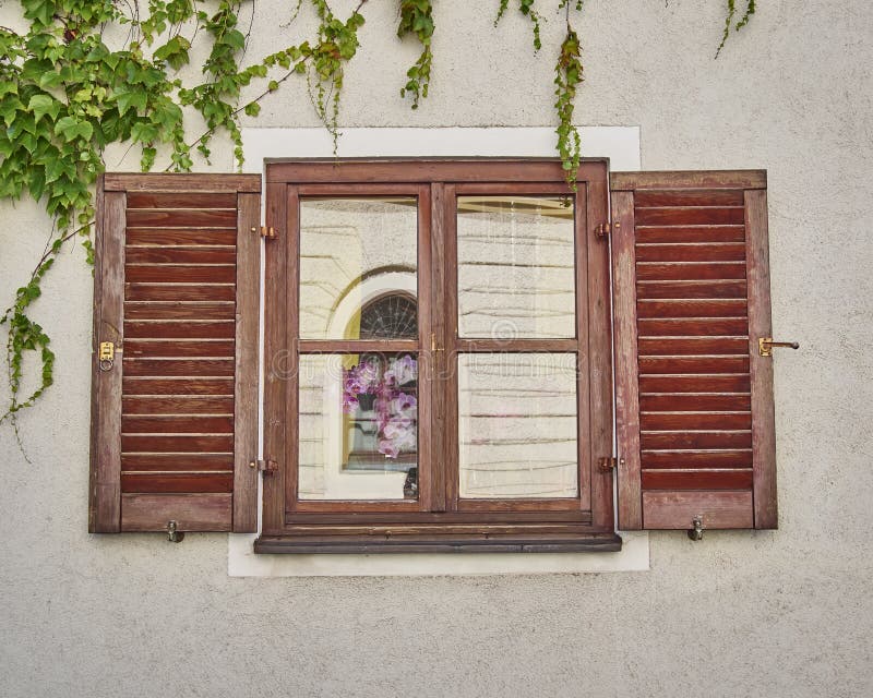 Vintage Window, Munchen, Germany Stock Photo - Image of design, wall ...