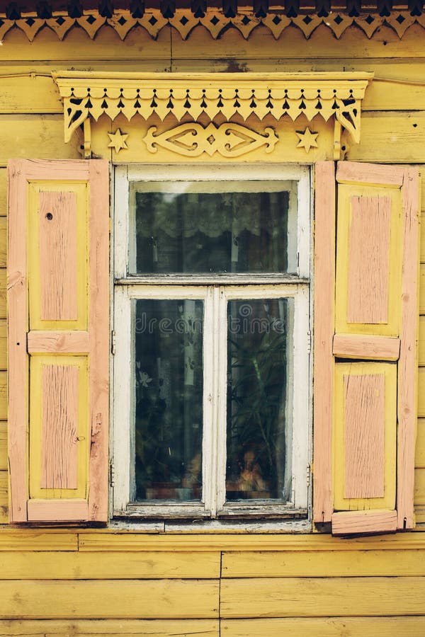 Vintage Window and Old Stone Wall Stock Photo - Image of pattern ...
