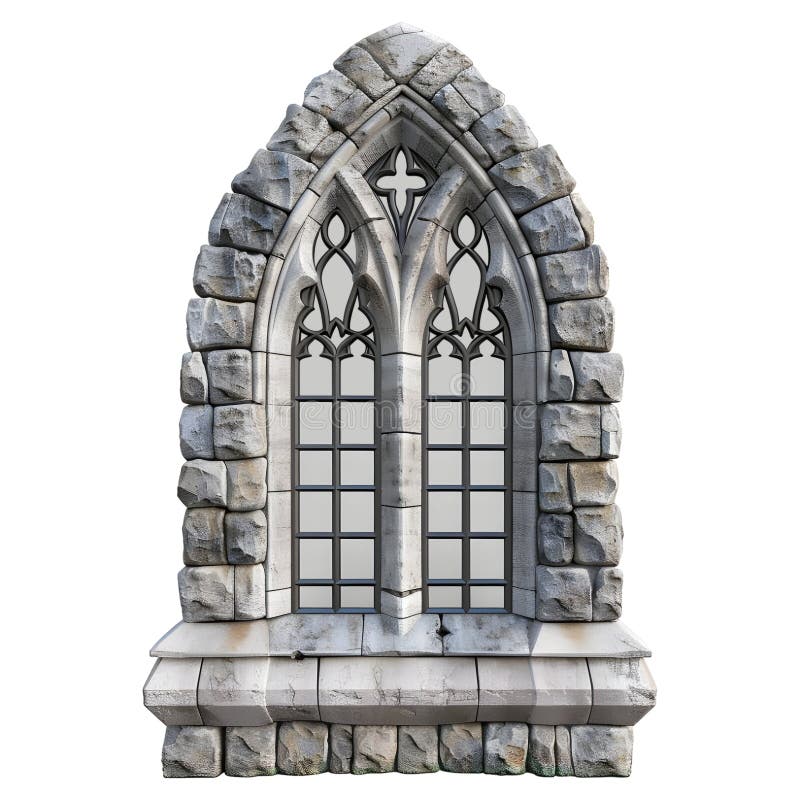 Vintage Window Rock on Transparent Background - Ai Generated Stock ...