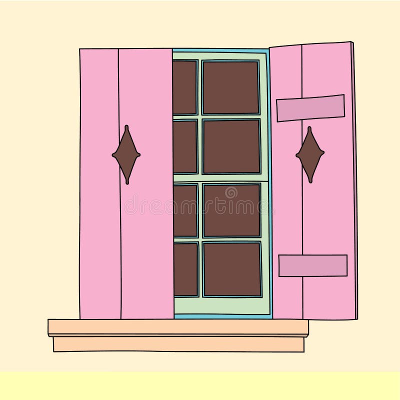 Vintage window. Vector stock vector. Illustration of architecture ...