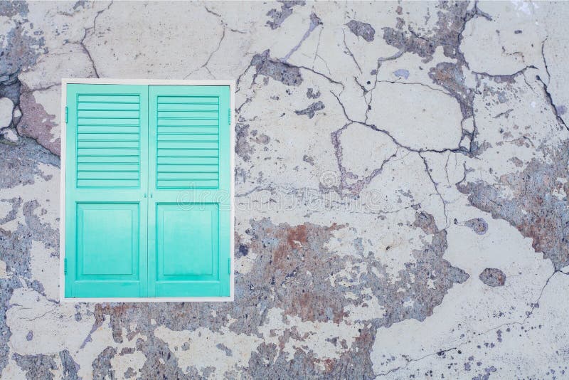 Vintage Window on Wall Concrete Texture Stock Photo - Image of grunge ...