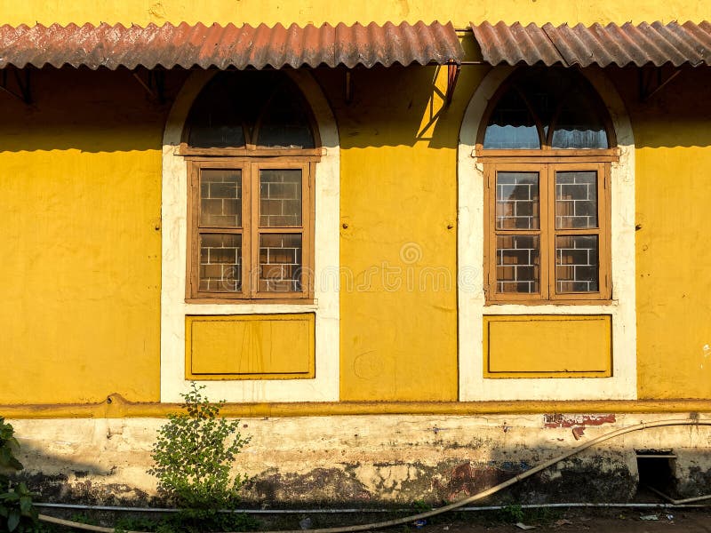 Vintage Windows of an Old House Stock Photo - Image of heritage, charm ...