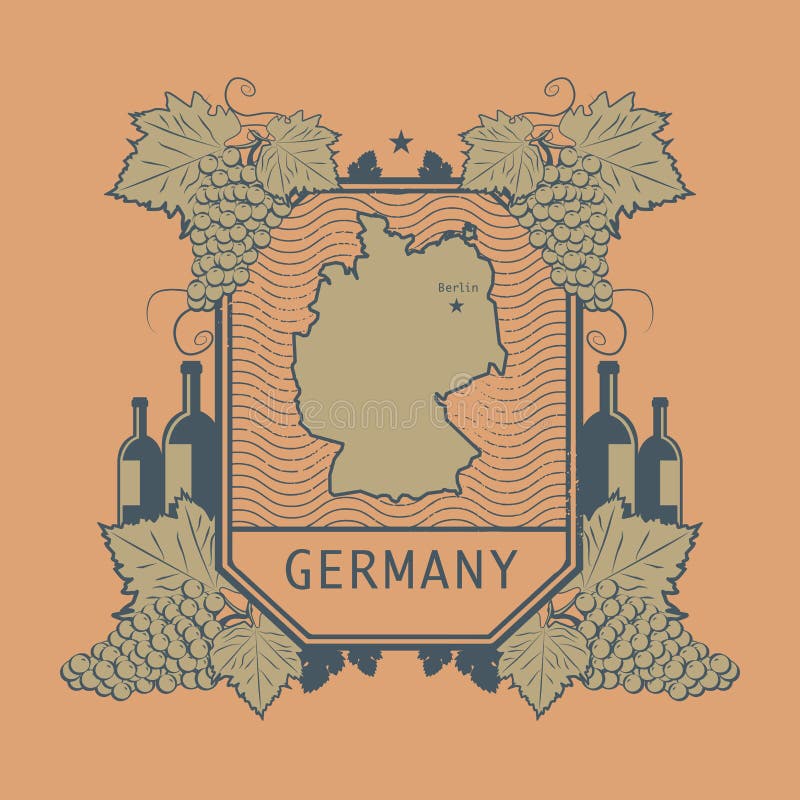 Vintage wine label stock vector. Illustration of agricultural - 131037317