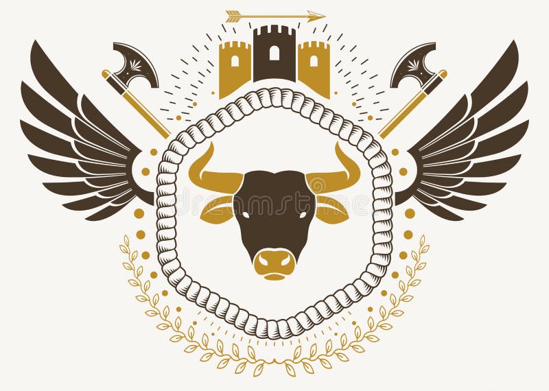 Winged Bull Stock Illustrations – 152 Winged Bull Stock Illustrations ...