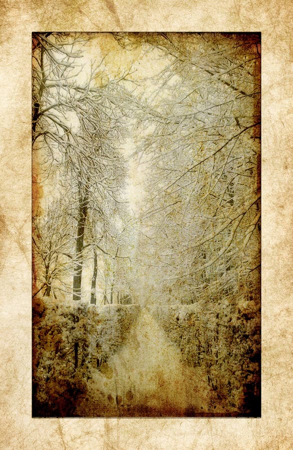 Vintage Winter Picture. Image: 6154735
