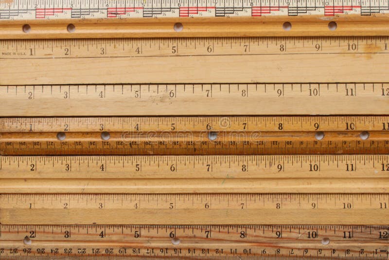 Vintage Wood Rulers Background Stock Photo - Image of food, rulers ...