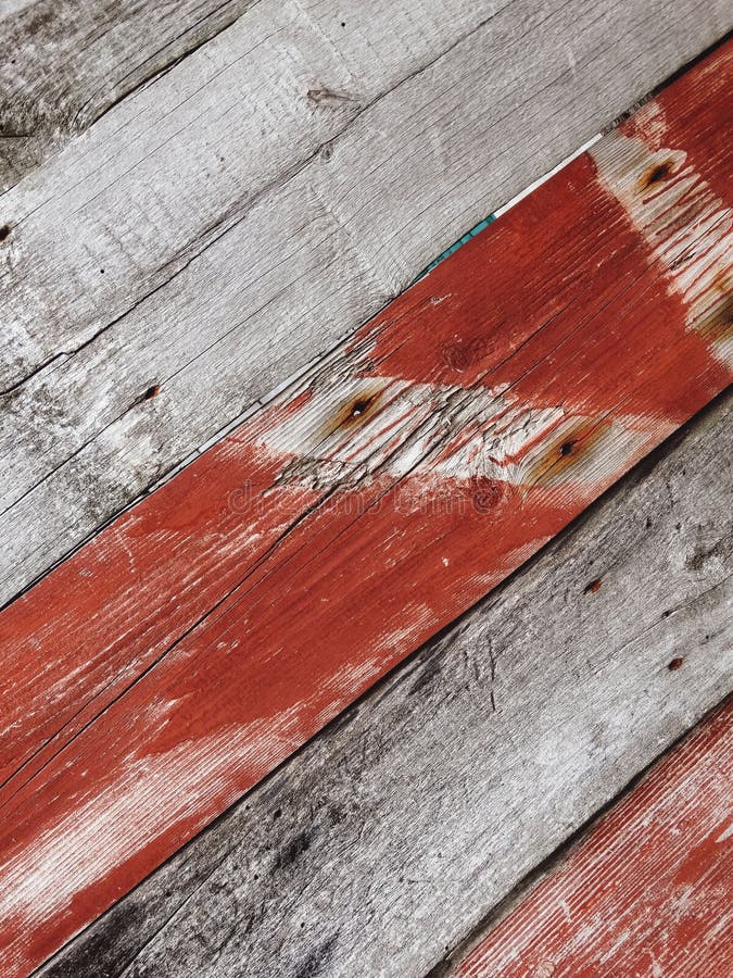 Vintage Wood Texture of Old Diagonal Grey and Red Boards Stock Photo ...