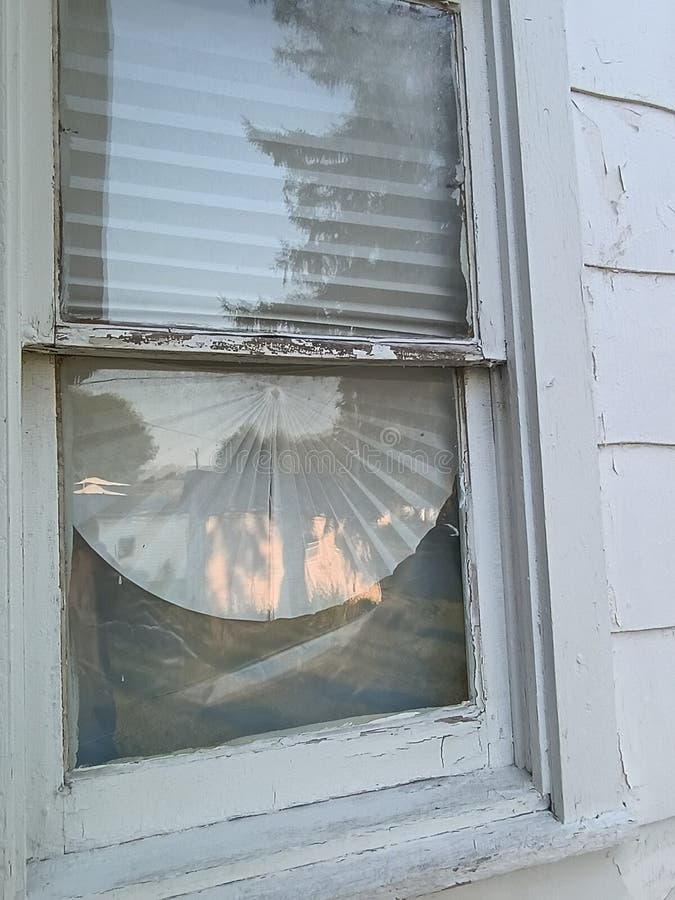 Vintage Wood Window Single Hung Peeling Paint Stock Photo - Image of ...