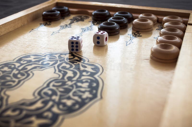 Vintage wooden backgammon stock image. Image of color - 63053649