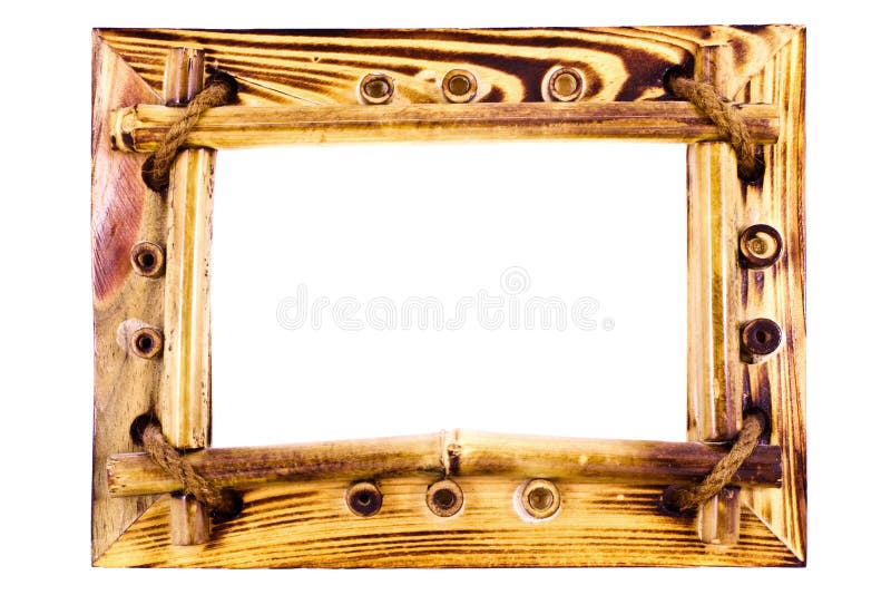 Vintage Wooden Bamboo Frame Stock Image - Image of bunch, frame: 13212959