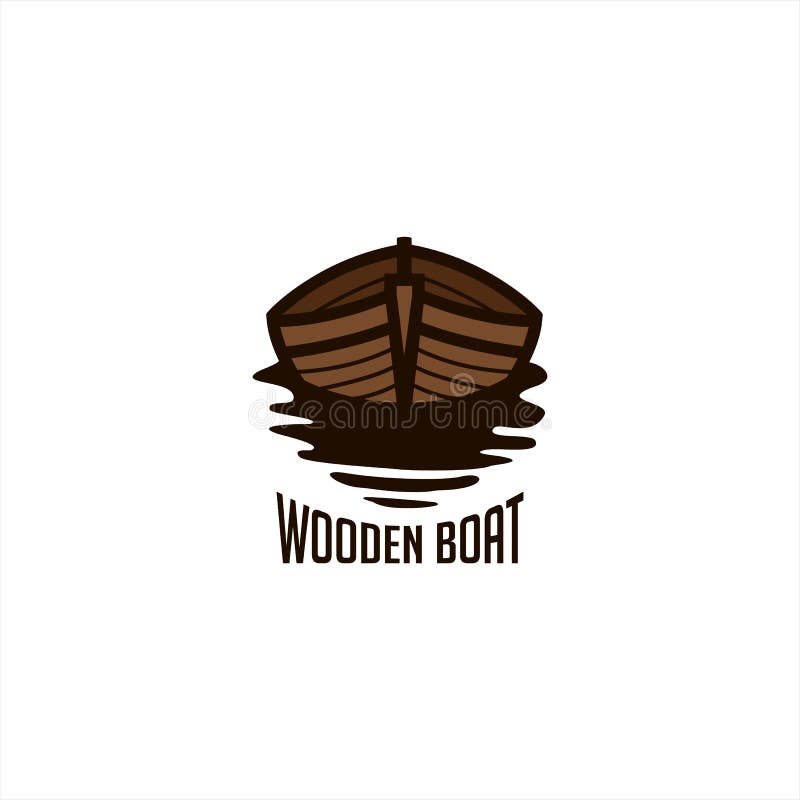 Vintage Wooden Boat Logo Illustrations Stock Illustration ...