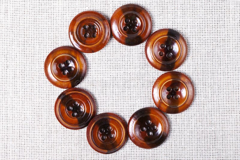 Vintage Wooden Buttons Background Stock Image - Image of design ...