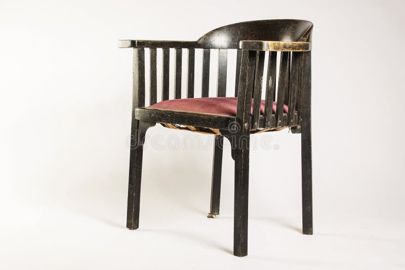 Vintage wooden chair stock image. Image of pillow, glossy - 63015403