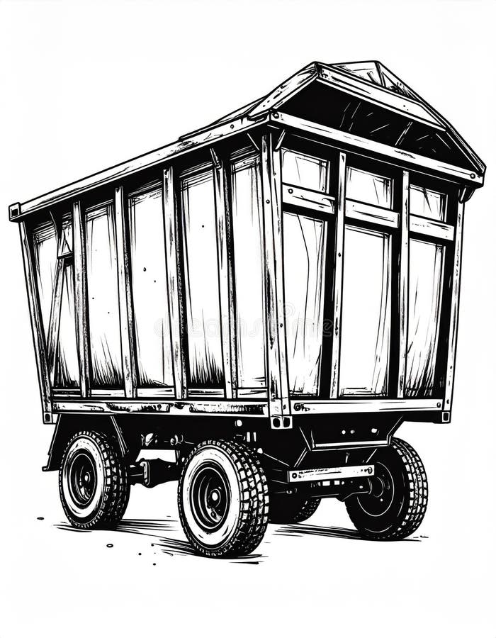 Wooden Farm Wagon Stock Illustrations – 2,716 Wooden Farm Wagon Stock ...