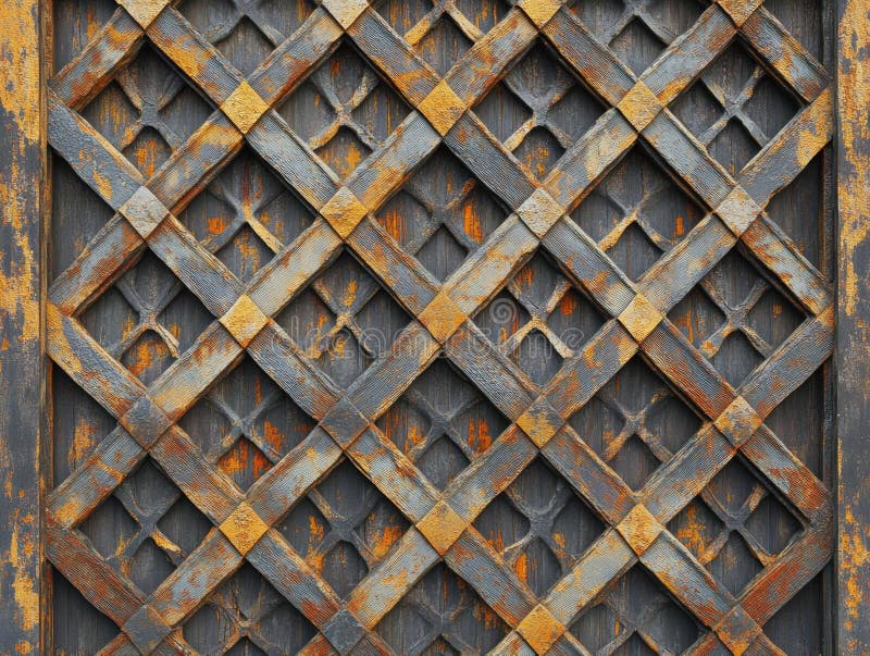 Vintage Wooden Lattice Pattern, Rustic Charm with a Geometric Twist ...