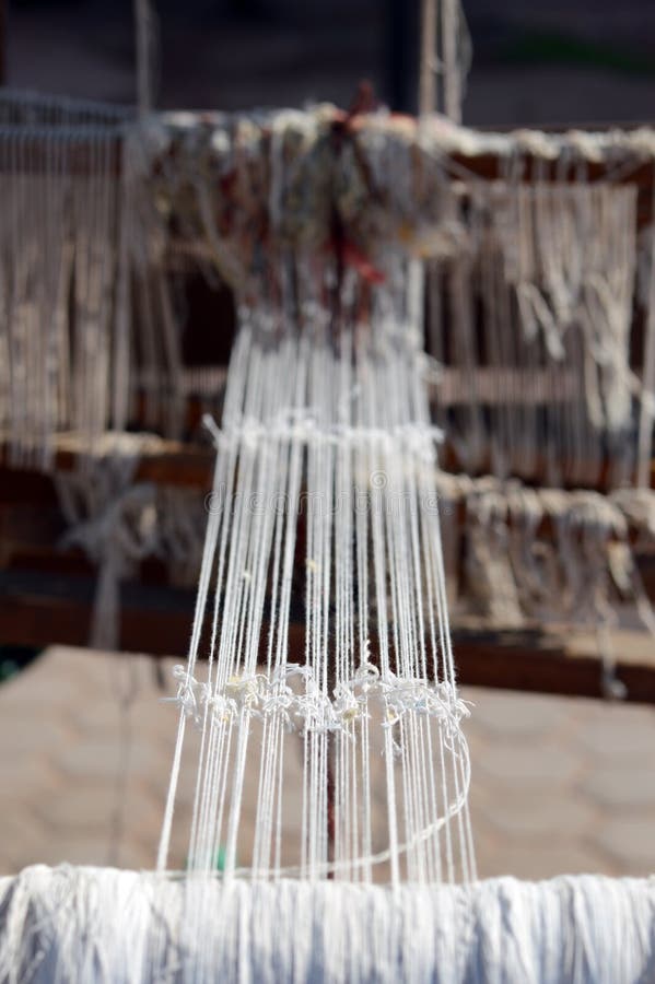 Vintage wooden loom stock image. Image of loom, green - 39394103