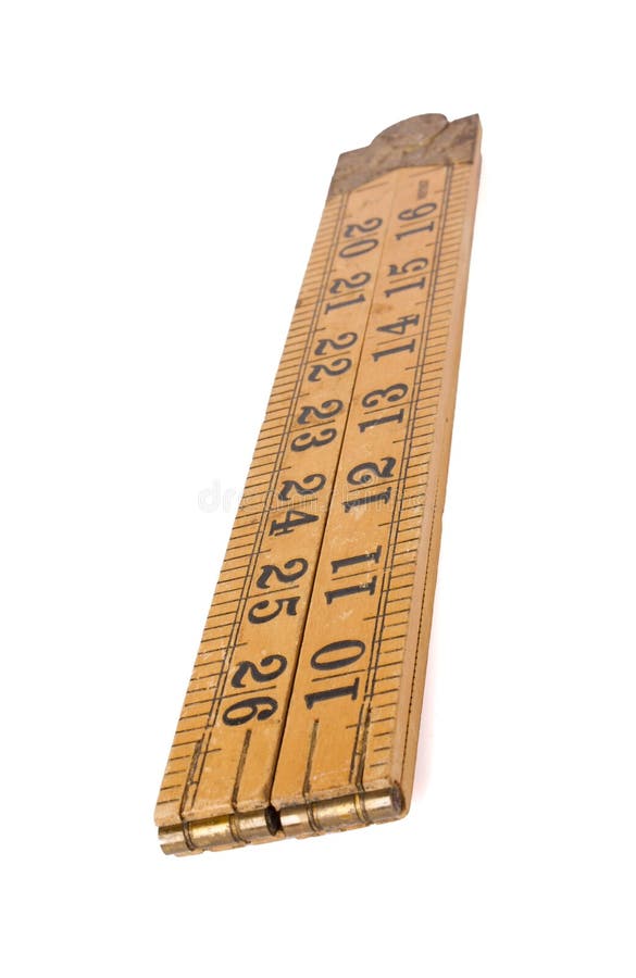 Vintage wooden ruler stock image. Image of drawing, construction - 55398367