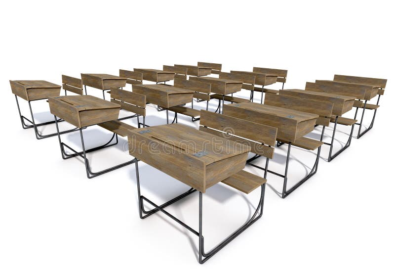 Vintage Wooden School Desk stock image. Image of desktop - 70958897