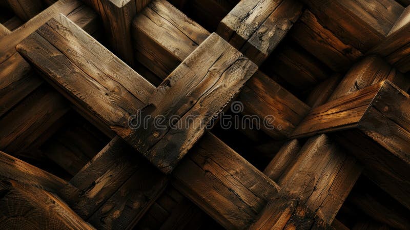 Vintage Wooden Structure Background with Rustic Charm and Detailed ...