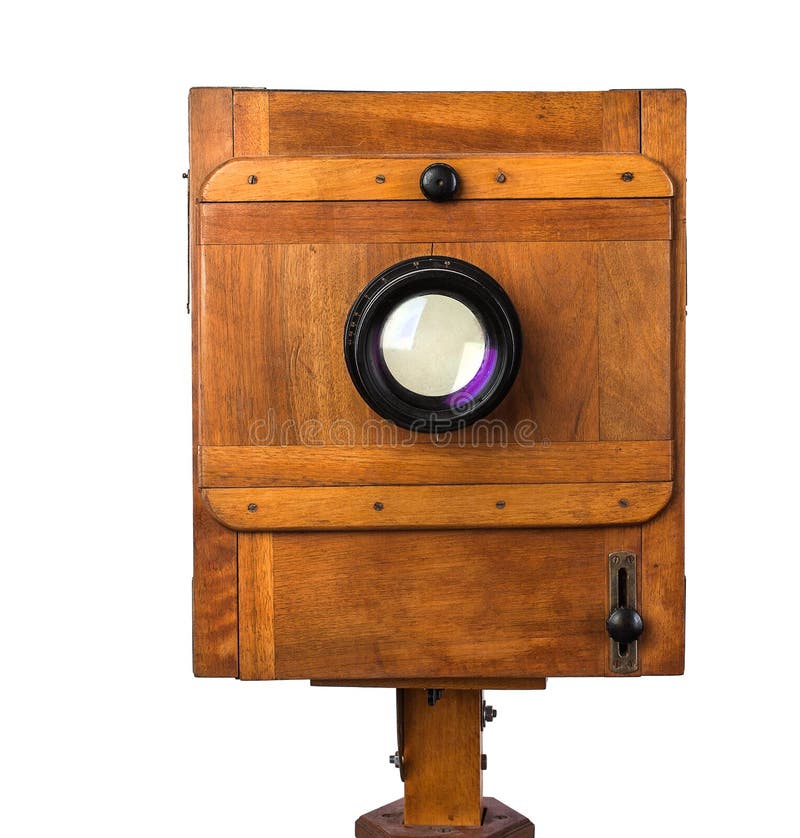 Vintage wooden view camera stock image. Image of body - 47349933
