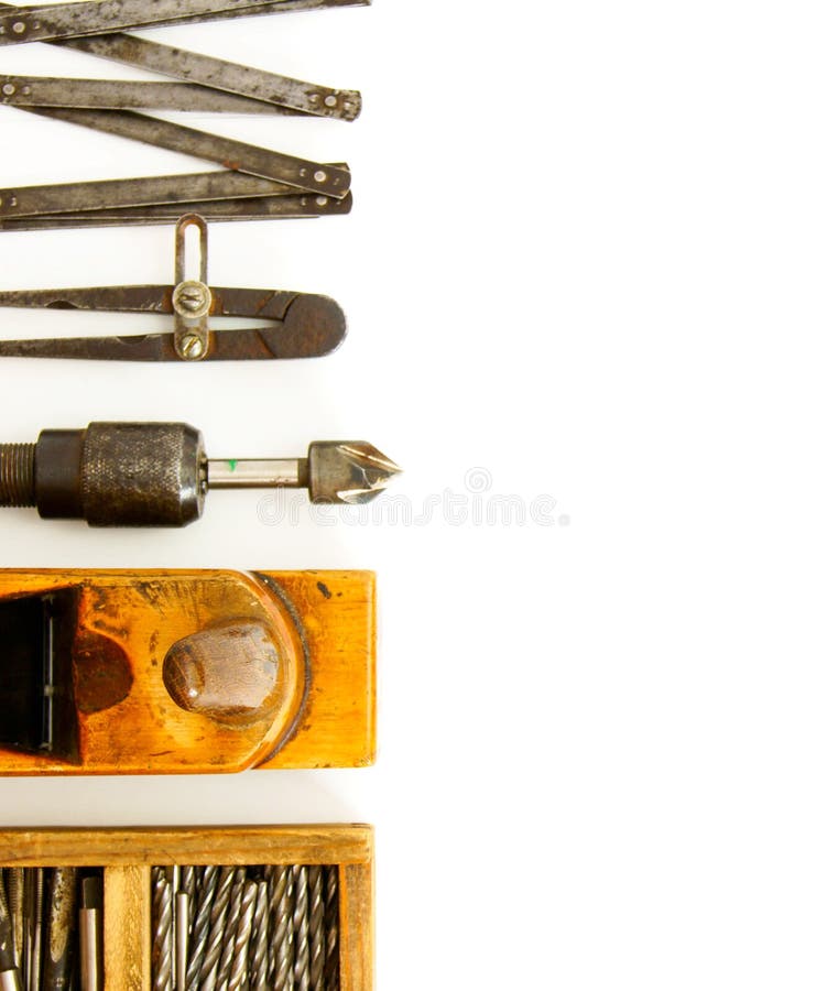 Vintage Working Tools (box with Drills and Others Stock Image - Image ...