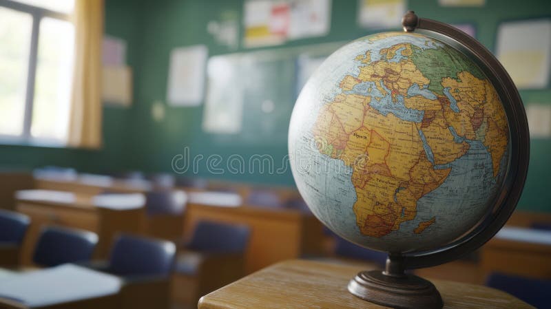 Classroom Blue World Globe Ai Stock Illustrations – 188 Classroom Blue ...