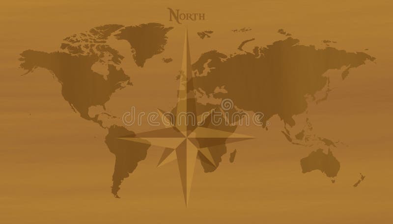 Vintage World Map - Cdr Format Stock Vector - Illustration of showing ...