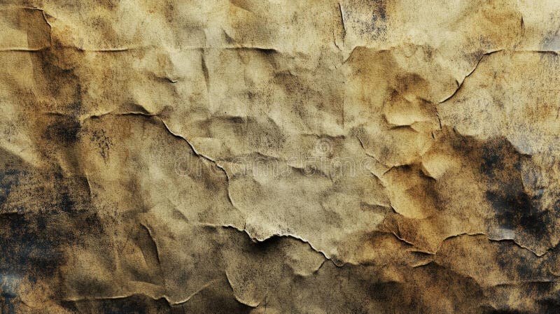Vintage Wrinkled and Burned Paper Texture Stock Image - Image of brown ...