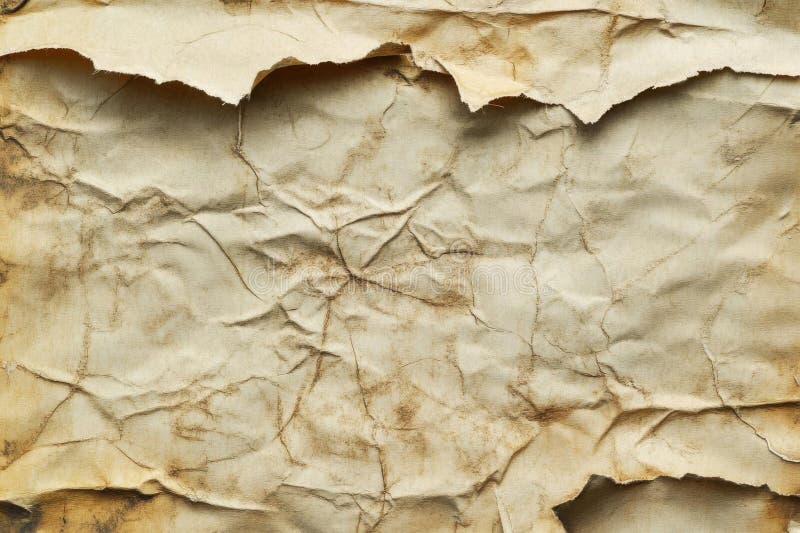 Vintage Wrinkled Paper Texture, a Grunge Background Stock Illustration ...