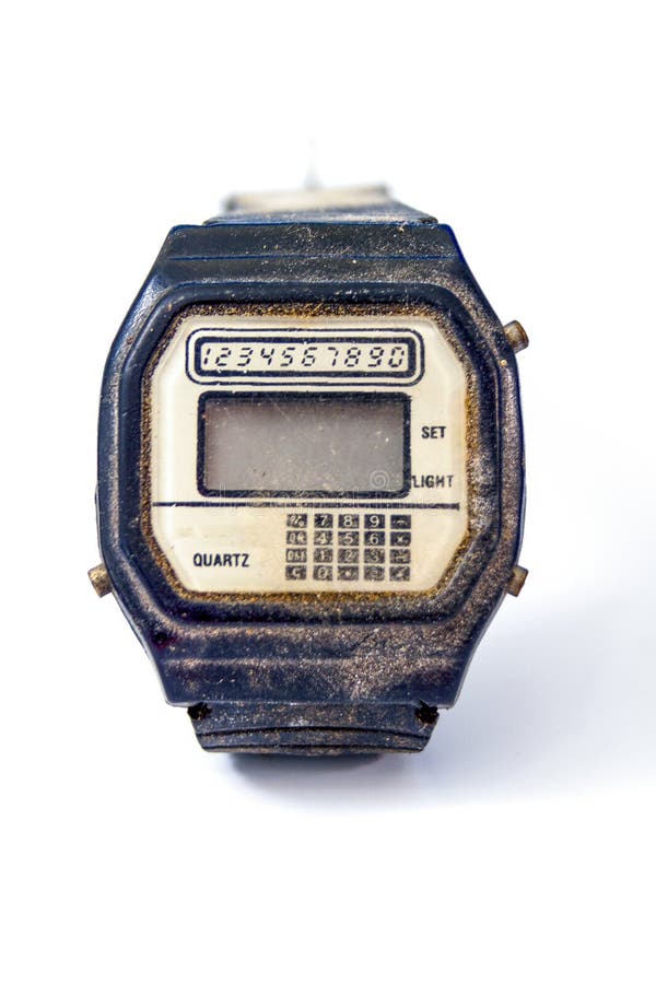 Vintage Wrist Watch Dirty and Dusty,time Concept Stock Image - Image of ...