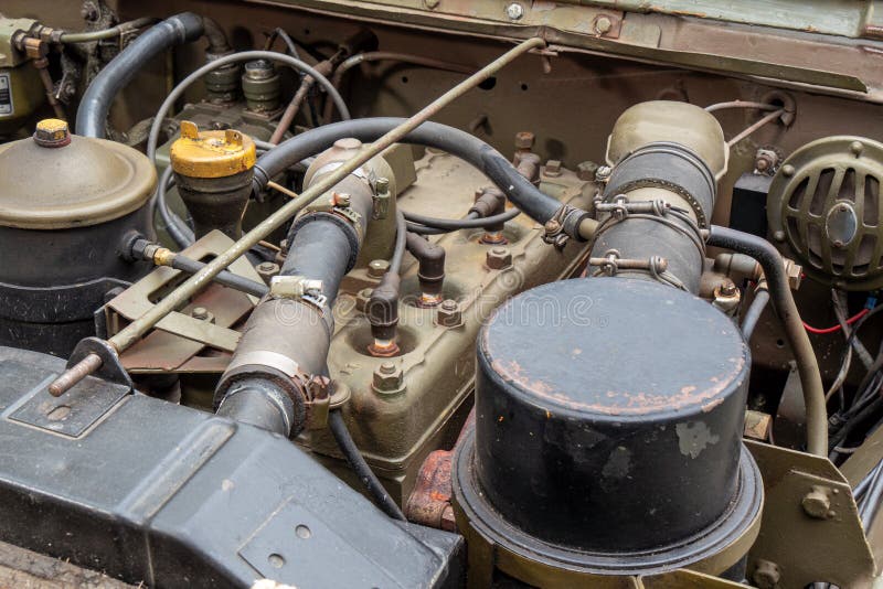 Vintage WWII Jeep with Tools Stock Photo - Image of army, wwii: 55116802