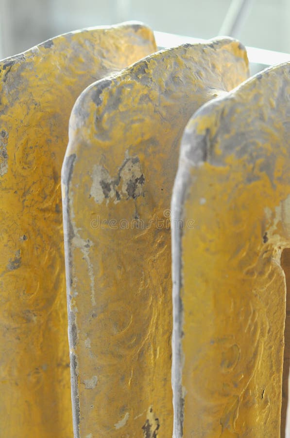 Vintage yellow radiator stock image. Image of vintage - 244108073