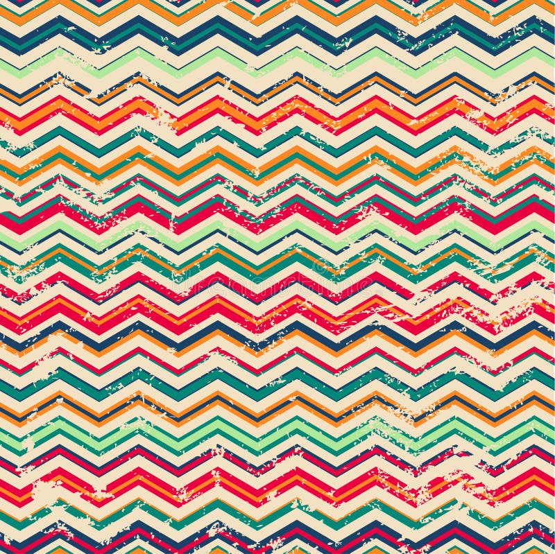 Vintage Fabric Seamless Pattern with Grunge Effect Stock Illustration ...