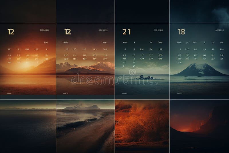 Calendar Layouts Stock Illustrations – 551 Calendar Layouts Stock ...