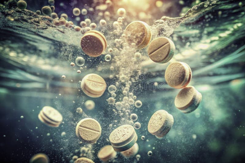 VintageInspired Motion Photography Floating Effervescent Tablets in ...