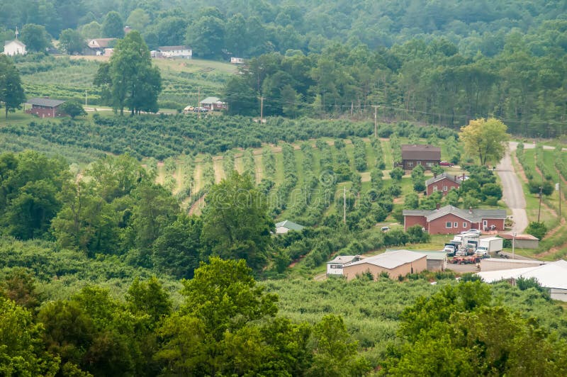 Mountain Farm Land In Virginia Mountains Stock Photo - Image of ...