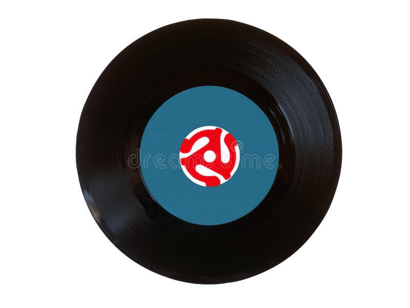 Vinyl 45 rpm disk stock image. Image of white, vintage - 9631955