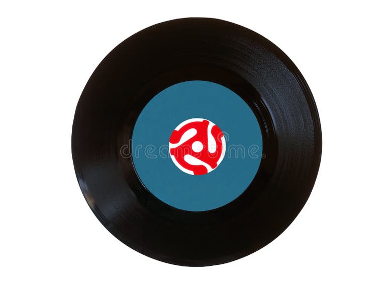 Vinyl 45 rpm disk stock image. Image of white, vintage - 9631955