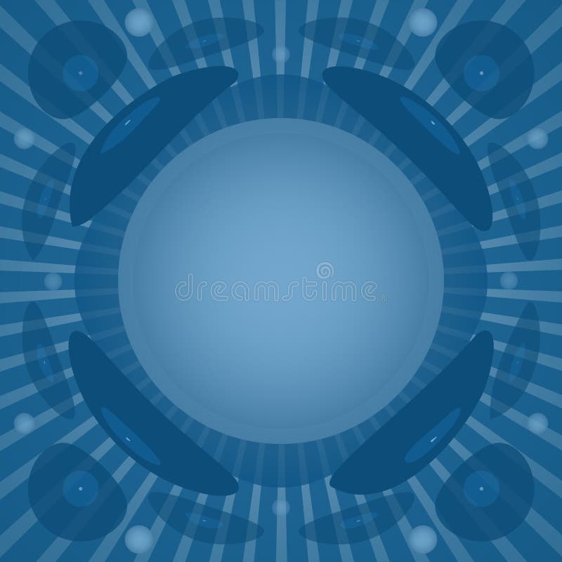 Vinyl Background in Blue Colors Stock Illustration - Illustration of ...