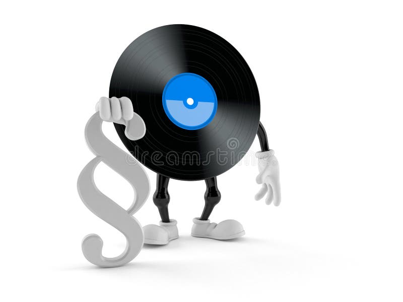 Vinyl Character with Paragraph Symbol Stock Illustration - Illustration ...