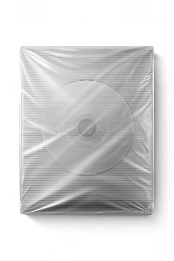 Vinyl Cover with Shrinks and Transparent Overlay Effect. Realistic ...